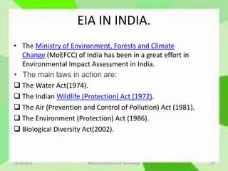 ENVIRONMENTAL IMPACT ASSESSMENT (EIA) . | PPTX