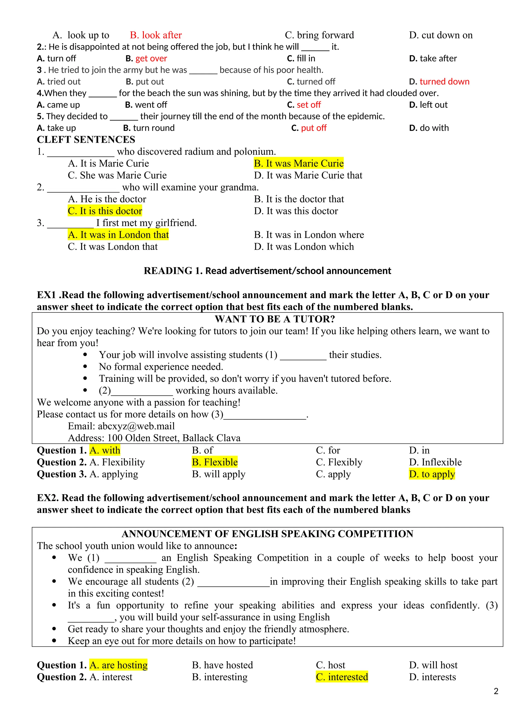 ÔN KHẢO SÁT HK2 THEO FORM MỚI- K11.docx