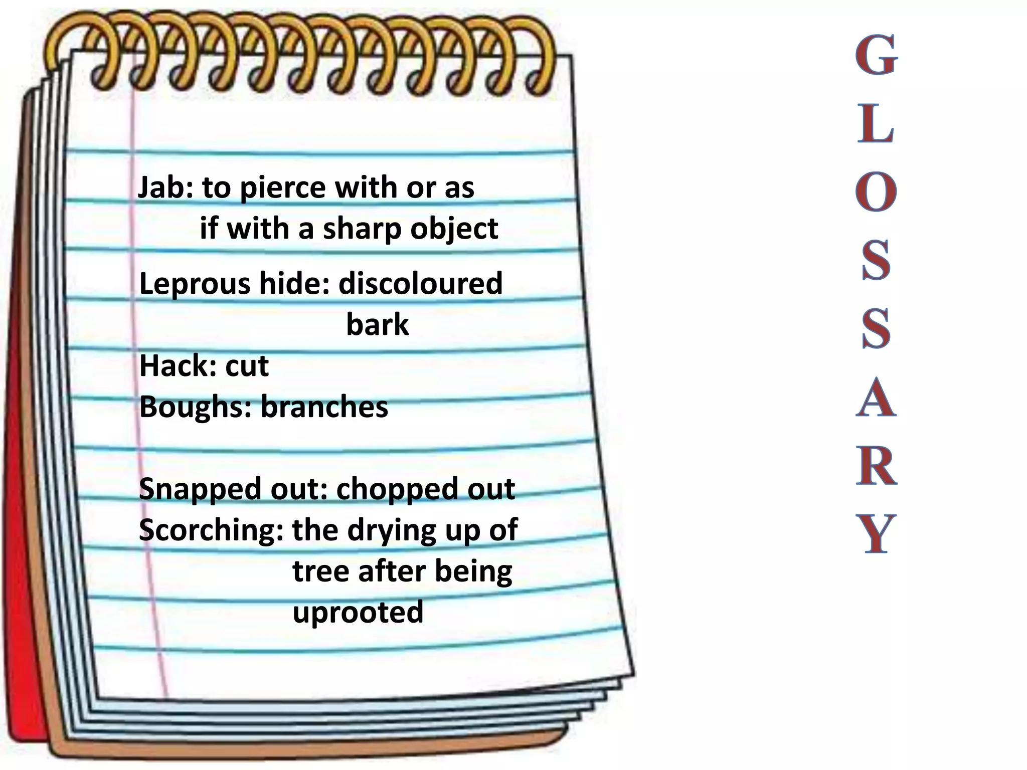 On killing a tree ppt | PPTX