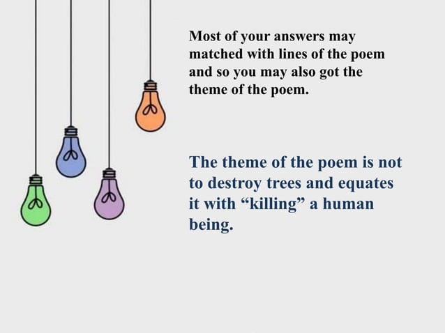 On killing a tree ppt | PPTX