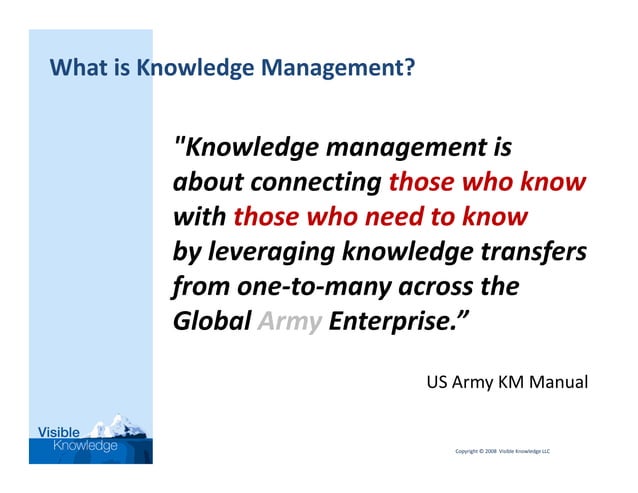 On Knowledge Management | PDF