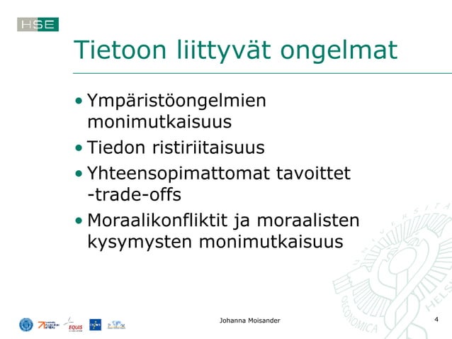 Johanna Moisander | PPT