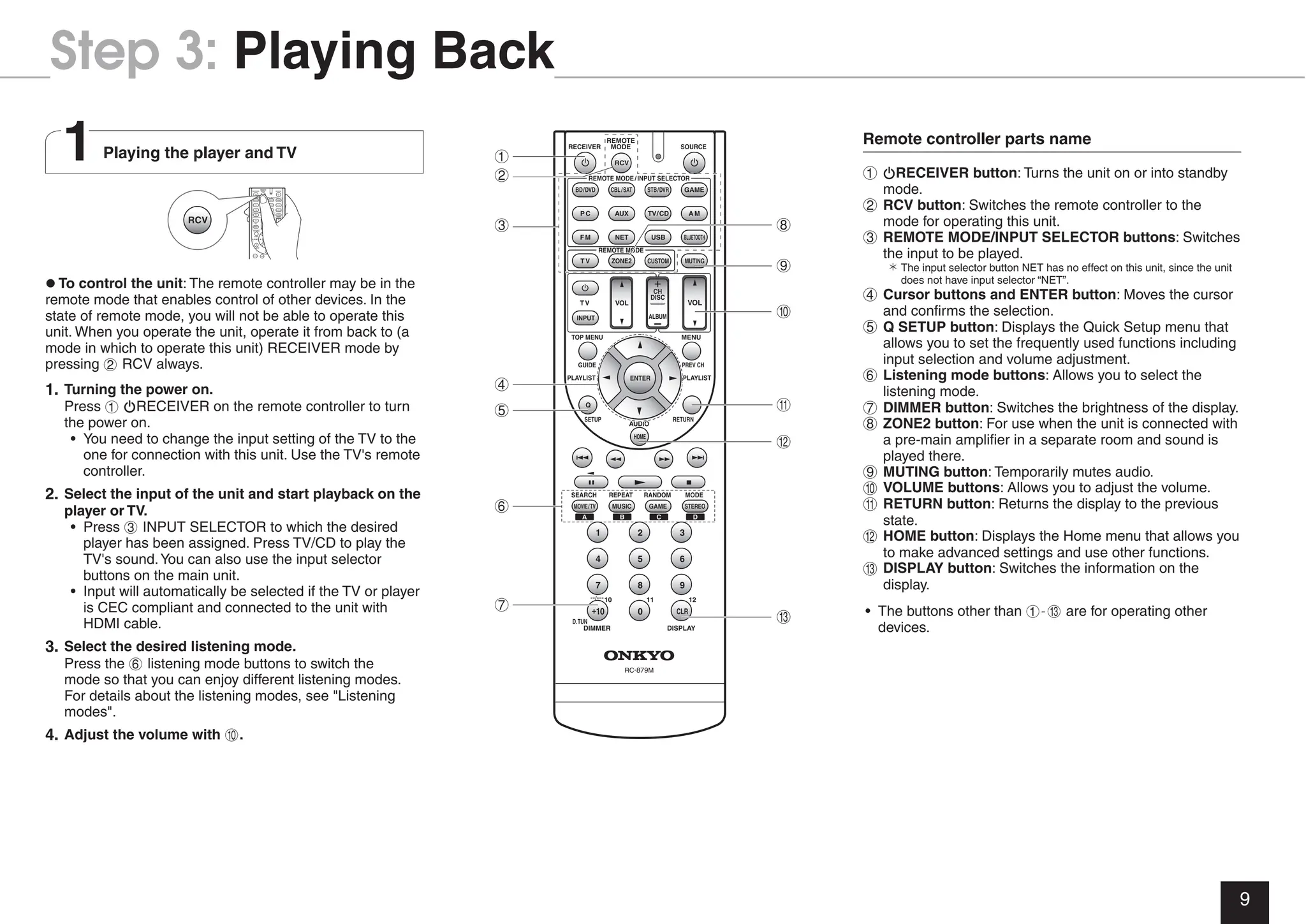 ONKYO-ht-r393 AV RECEIVER MANUAL BASICO DE USUARIO | PDF