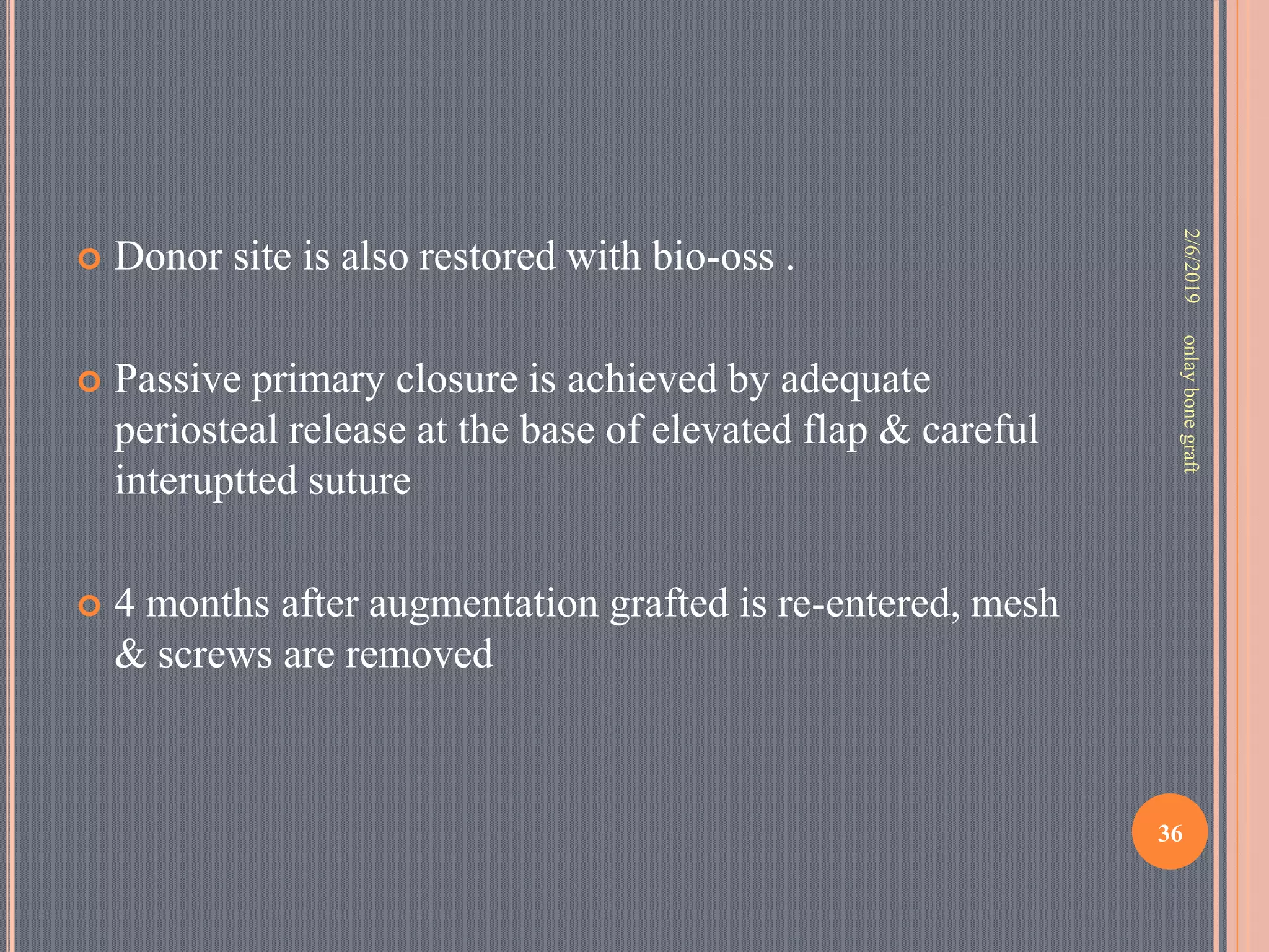Onlay bone graft | PPTX