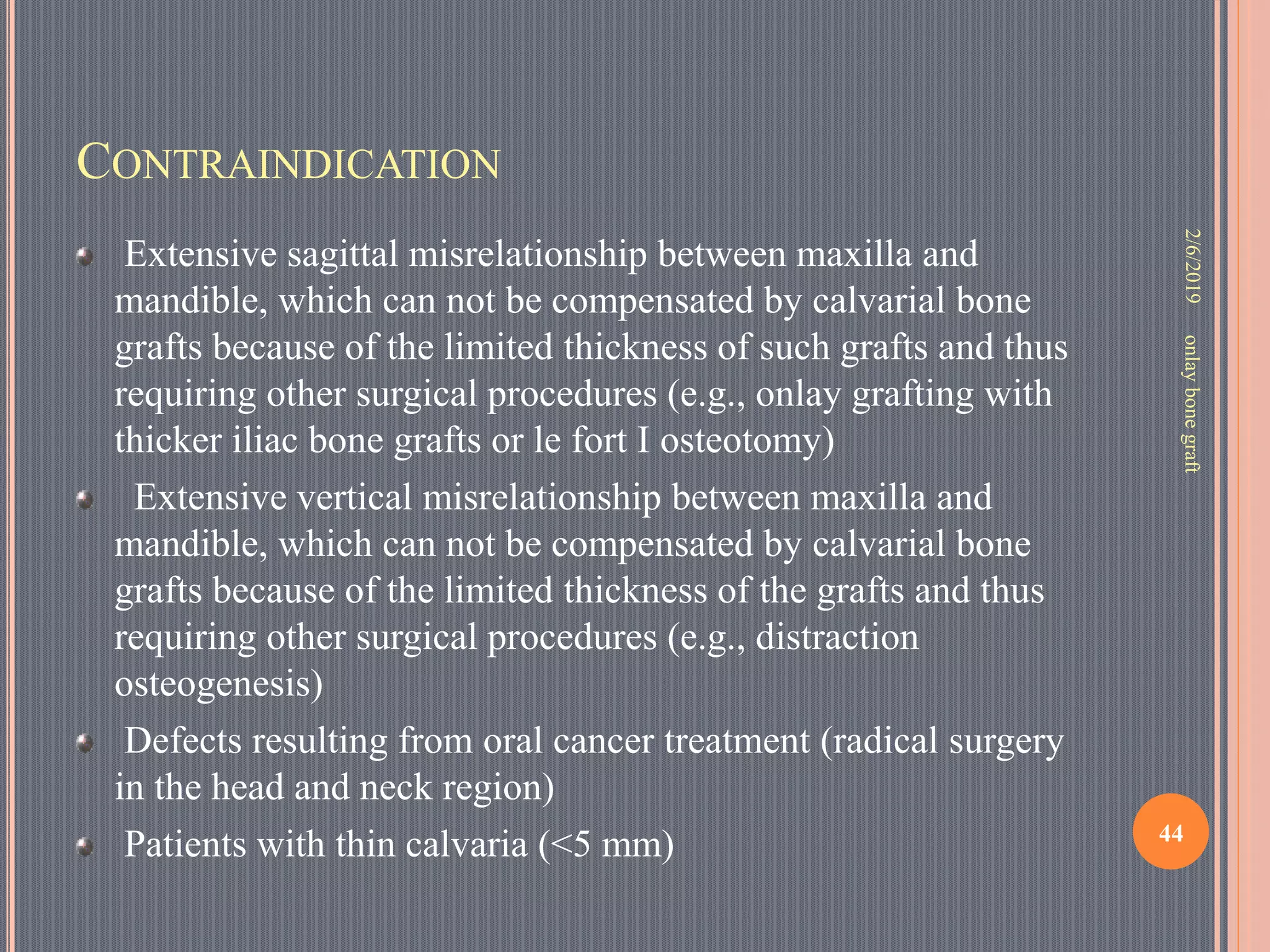 Onlay bone graft | PPTX