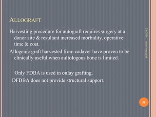 Onlay bone graft | PPTX