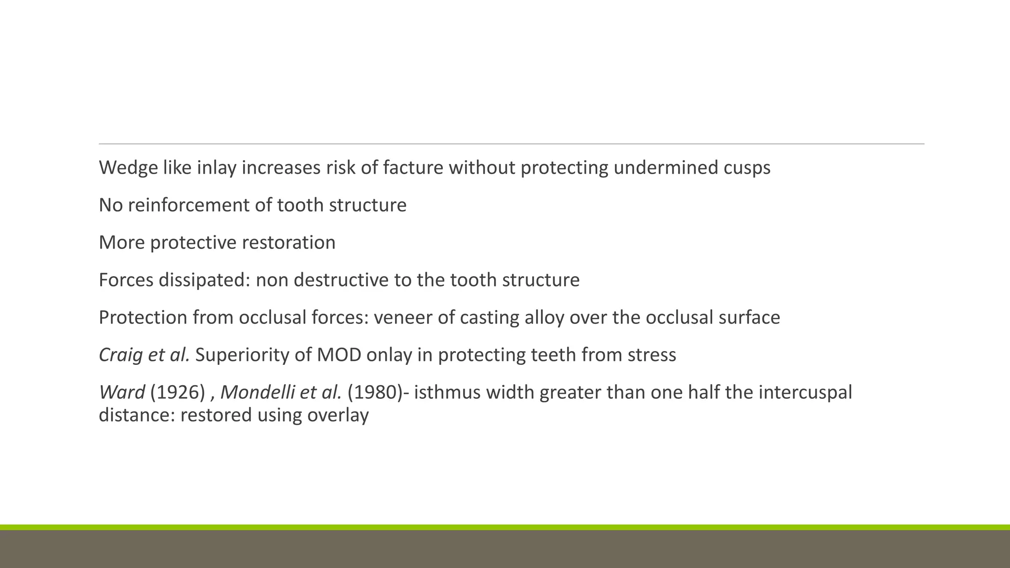 Onlay preparations | PPTX