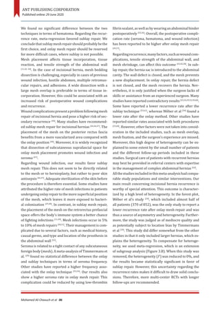 Onlay versus sublay mesh repair of open ventral incisional hernia a ...