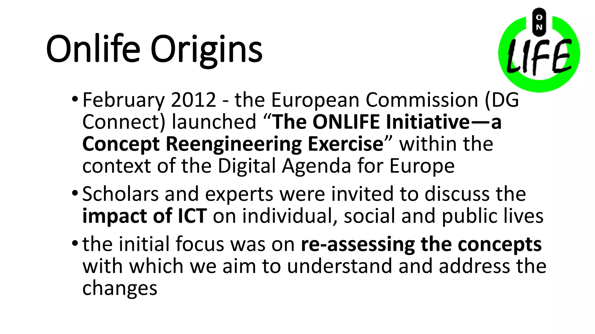 What is Onlife? | PPTX