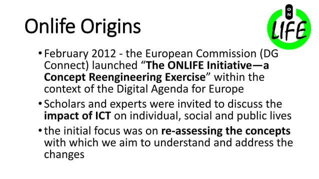 What is Onlife? | PPTX | Internet | Computing
