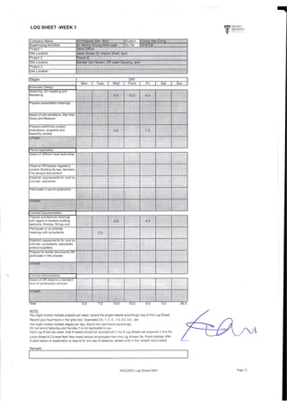 Internship Log Sheet and Report | PDF