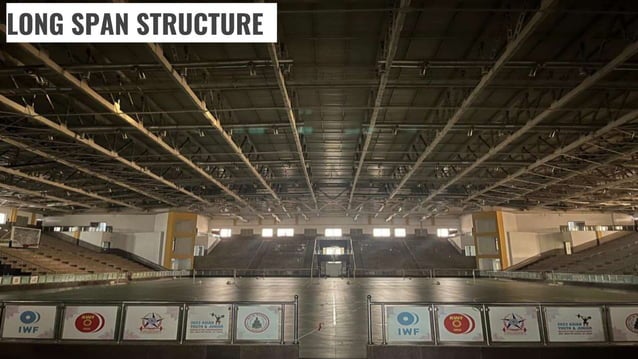 GBU INDOOR STADIUM CASE STUDY DESCRIBING ITS STRUCTURE | PPTX