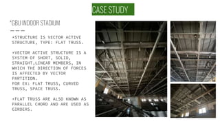 GBU INDOOR STADIUM CASE STUDY DESCRIBING ITS STRUCTURE | PPTX