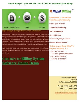 Online Billing System Software | DOC