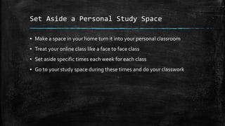 Online class success | PPTX