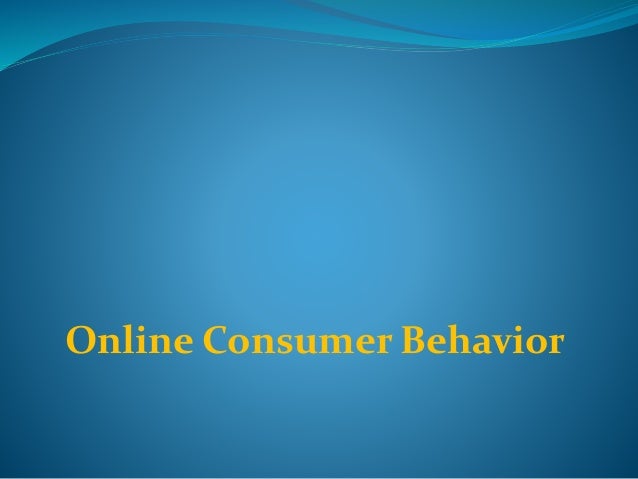 Online consumer-behavior