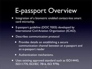 An Online secure ePassport Protocol | PPT