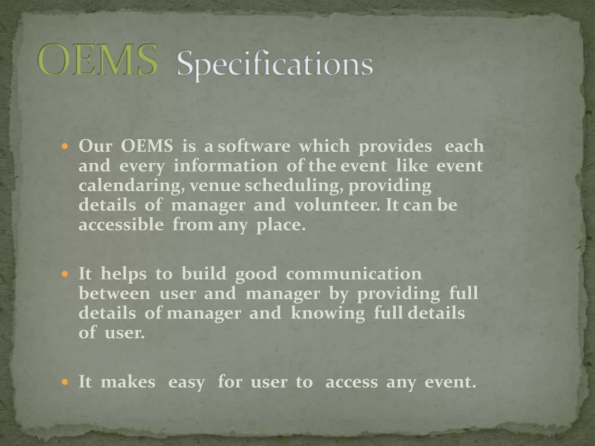 Online event management system | PPTX