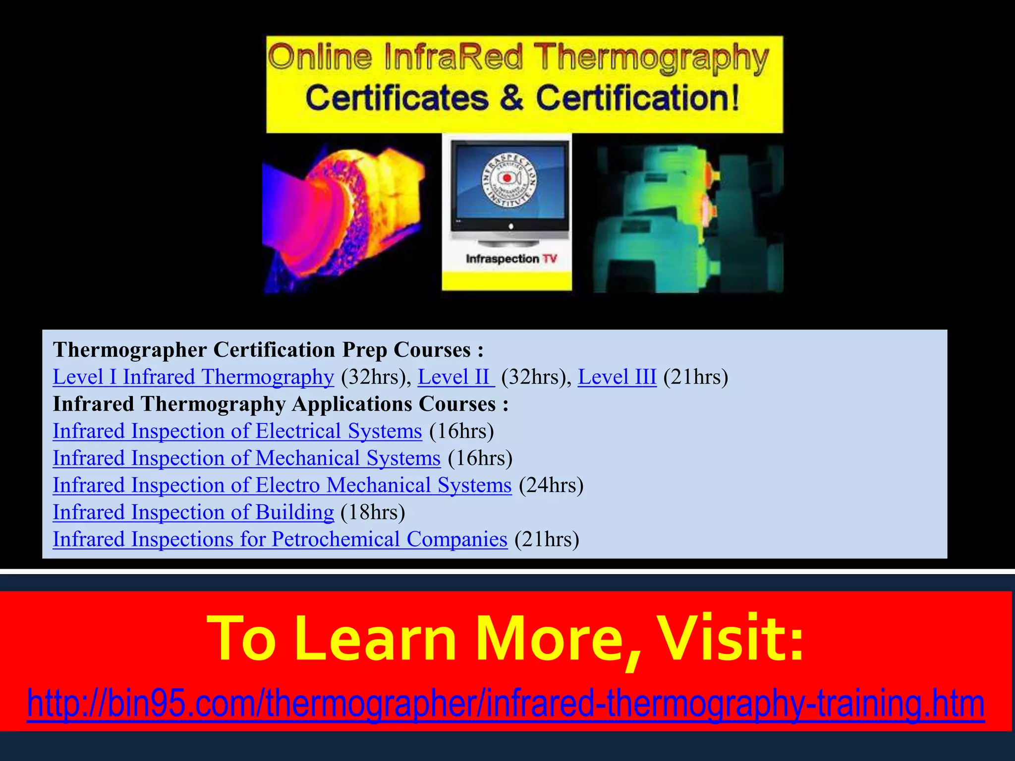 Online Infrared Training Center Presentation | PPTX