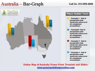 Online map of australia powerpoint template and slides | PPT