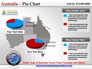 Online map of australia powerpoint template and slides | PPT