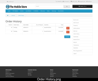Online mobile-store-project-in-php | PDF