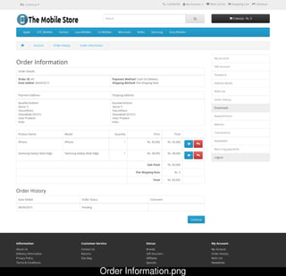 Online mobile-store-project-in-php | PDF