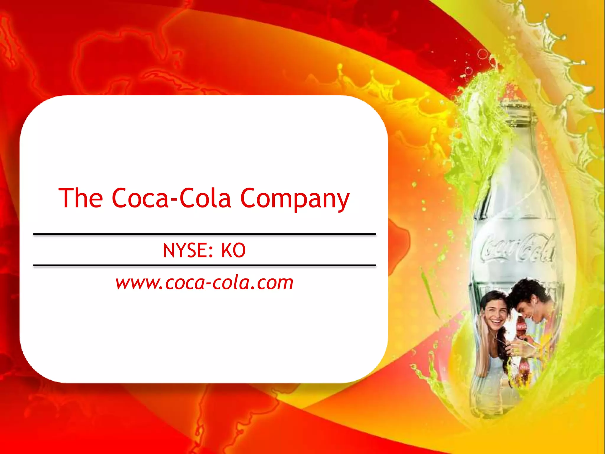 The Coca-Cola Company - Financial Analysis and Projections | PPTX