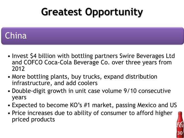 The Coca-Cola Company - Financial Analysis and Projections