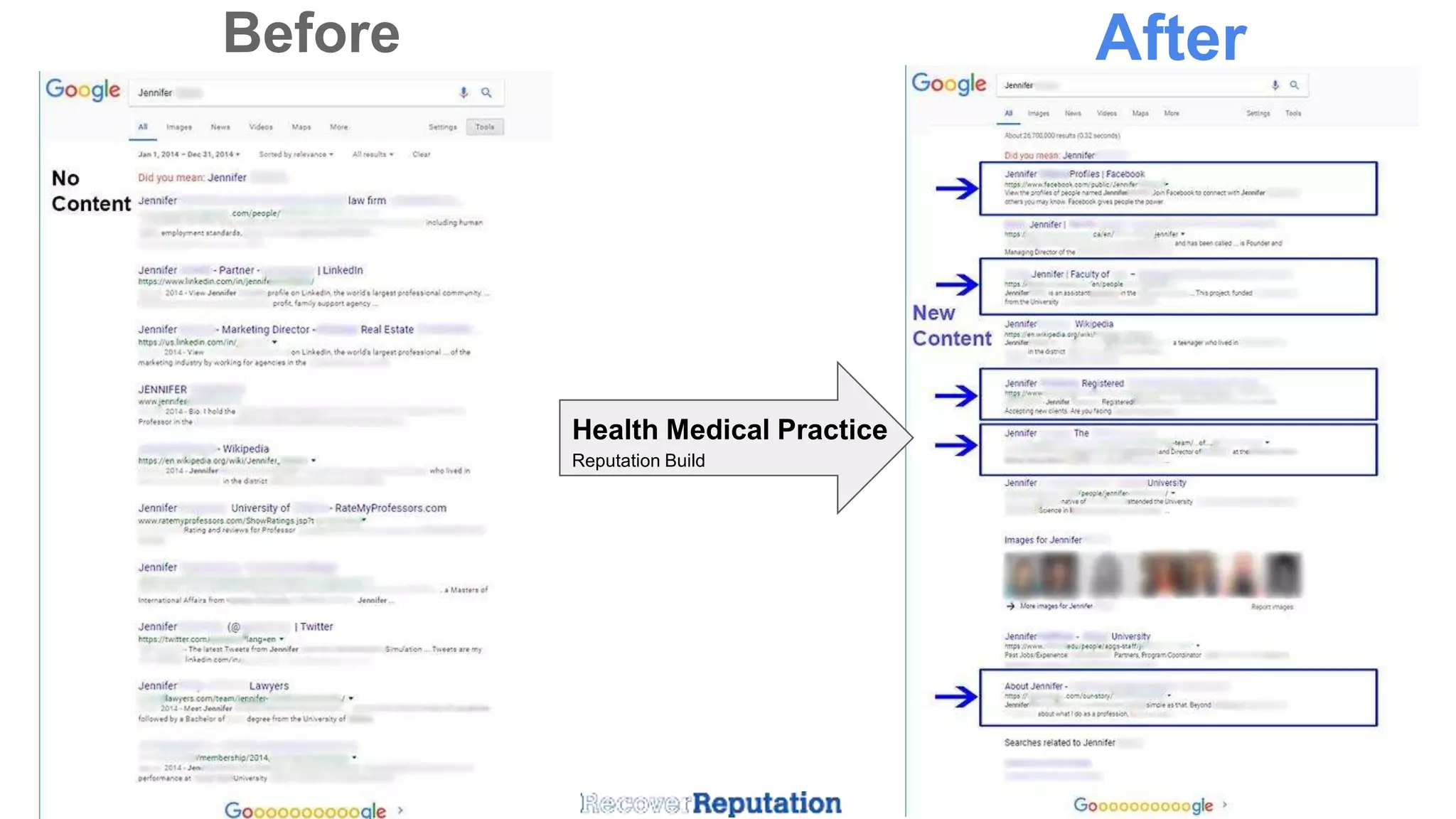 Online Reputation Management Case Studies: Before and After Screenshots ...