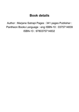 ONLINE SHOOP The Complete Persepolis (Persepolis, #1-4) BY Marjane ...