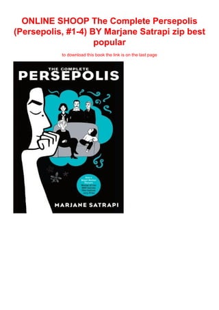 ONLINE SHOOP The Complete Persepolis (Persepolis, #1-4) BY Marjane ...