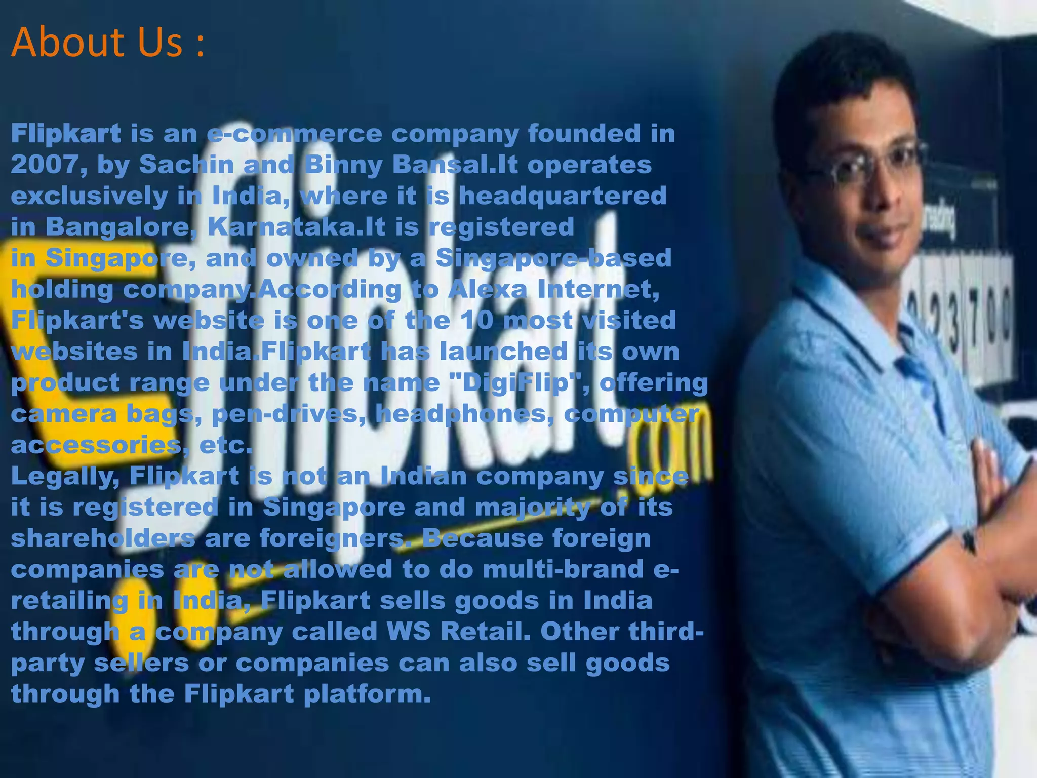 Online shopping-in-india-flipkart | PPTX