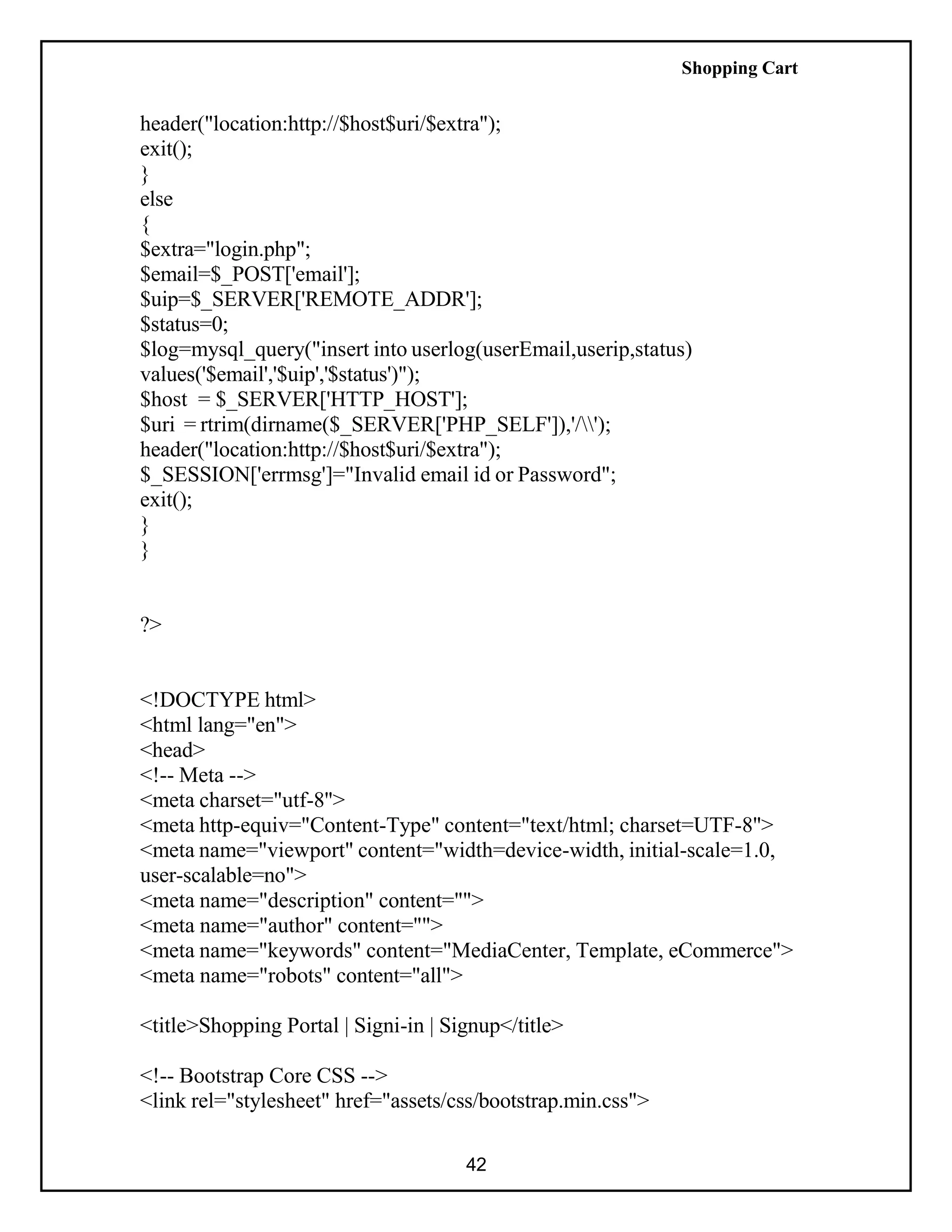 online-shopping-portal-project-report (1).docx | Web Development | Internet