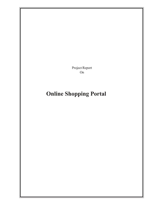online-shopping-portal-project-report (1).docx | Web Development | Internet