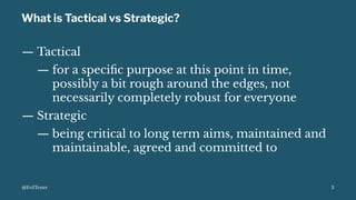 Automating Tactically vs Strategically SauceCon 2020 | PPT
