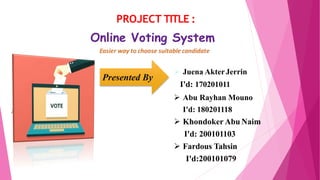 Online Voting System Project Proposal ( Presentation Slide).pptx