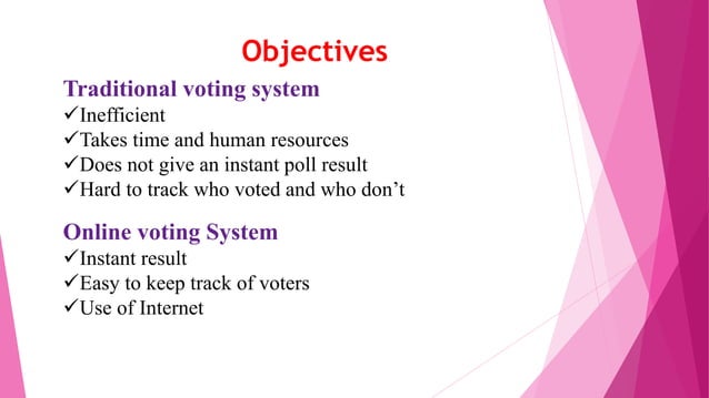 Online Voting System Project Proposal ( Presentation Slide).pptx | Web ...