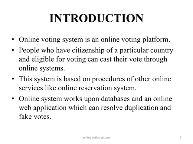 Online-Voting-System by rahul org.pptxxxx | PPT