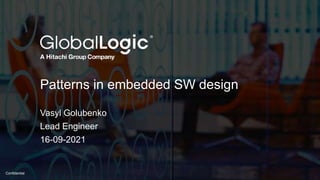 Online TechTalk "Patterns in Embedded SW Design" | PPTX