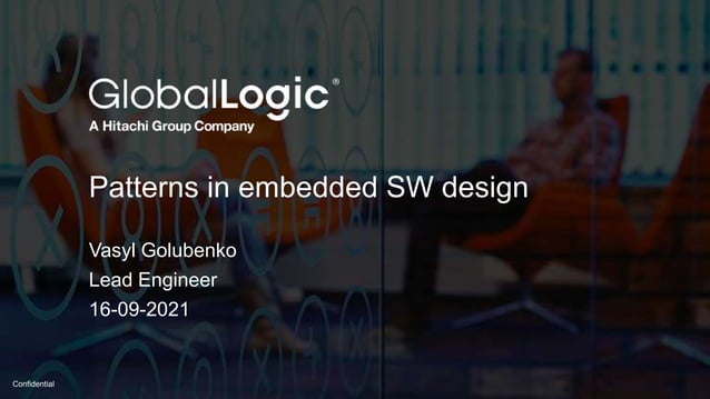 Online TechTalk "Patterns in Embedded SW Design" | PPT