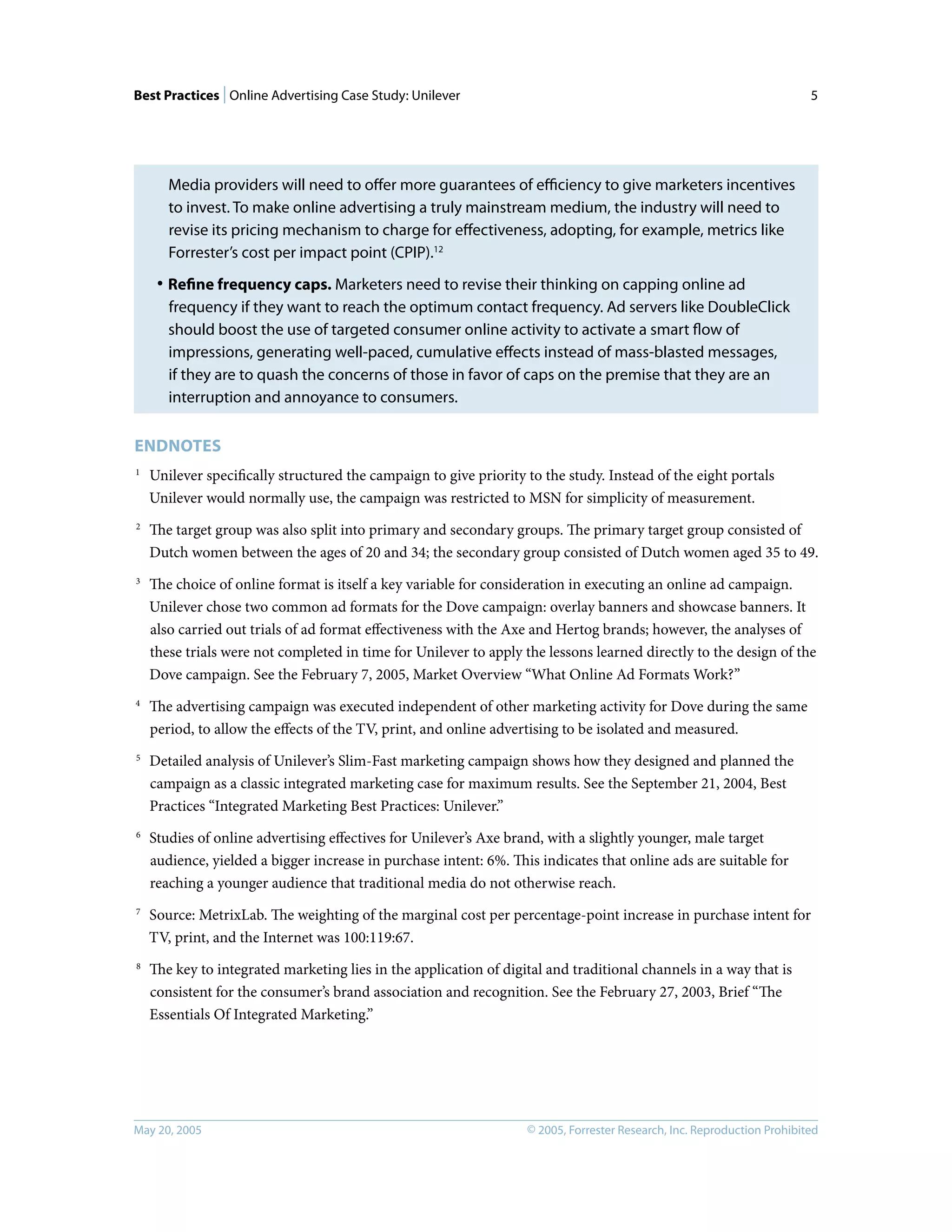 Online advertising case study unilever | PDF
