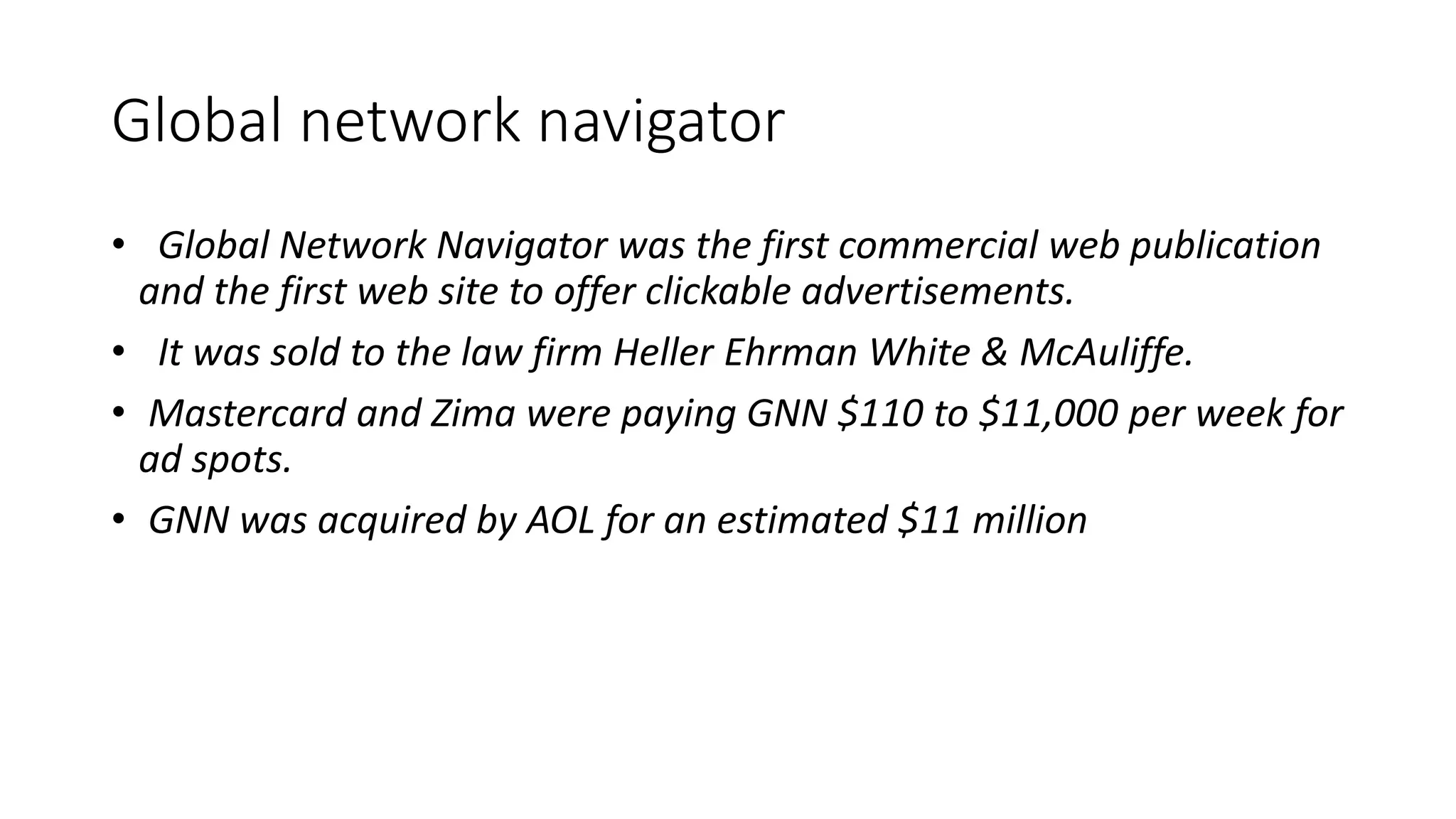 Online advertising history | PPTX