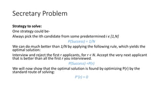 Online algorithms and their applications | PPTX