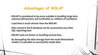 Online analytical processing (olap) tools | PPTX | Databases | Computer ...