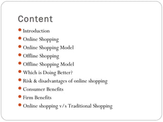 Online and offline shopping | PPT