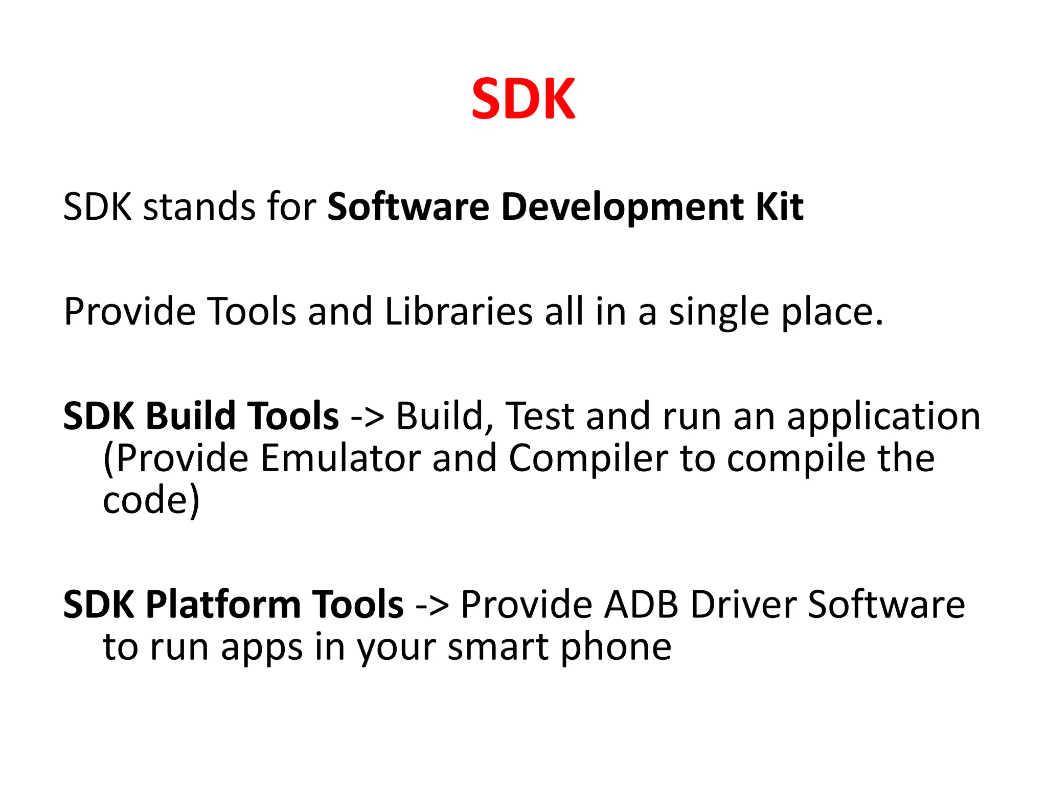 Android os versions and architecture | PPTX