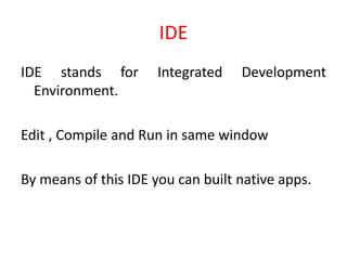 Android os versions and architecture | PPTX