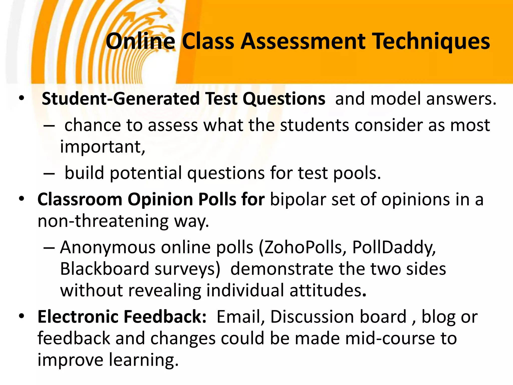 Online assessment | PPTX