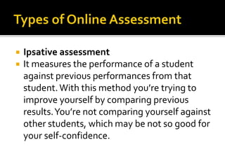 Online assessment | PPTX
